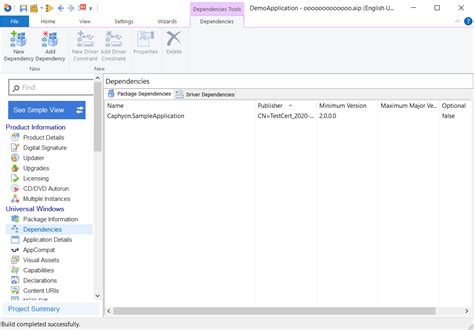 handle prerequisites by declaring dependencies in msix