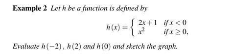solved example 2 let h be a function is defined by