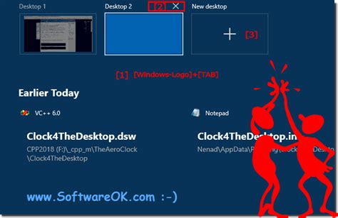 Hotkey To Switch Between Virtual Desktops In Windows 10