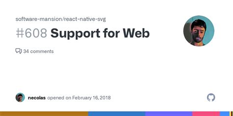 Support For Web · Issue 608 · Software Mansionreact Native Svg · Github