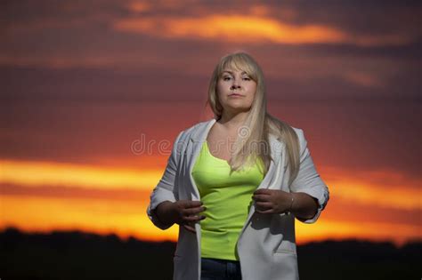 Beautiful Plus Size Woman Stock Photo Image Of Confident