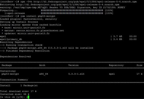 Mcrypt extension modül kurulumu CentOS