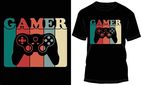 Gamer T Shirt Design Vector Graphic Vector Art At Vecteezy