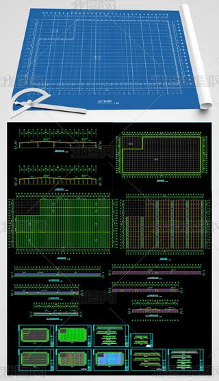 钢结构厂房地基施工图专题模板 钢结构厂房地基施工图图片素材下载 我图网