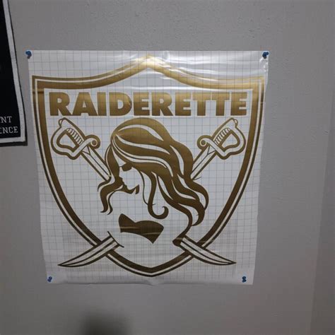Raiderette Vinyl Decal Female Las Vegas Raider Fan Decal Sticker Etsy