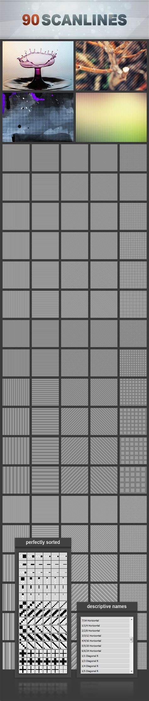 Scanlines Mega Pack Photoshop Textures Cool Photoshop Best Photoshop Actions