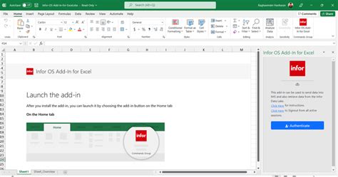 Infor Os Add In For Microsoft Excel Infor Marketplace