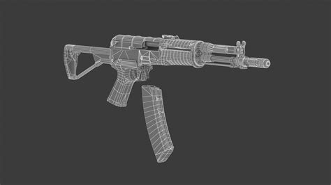3D model AEK 971 Low Poly VR / AR / low-poly | CGTrader