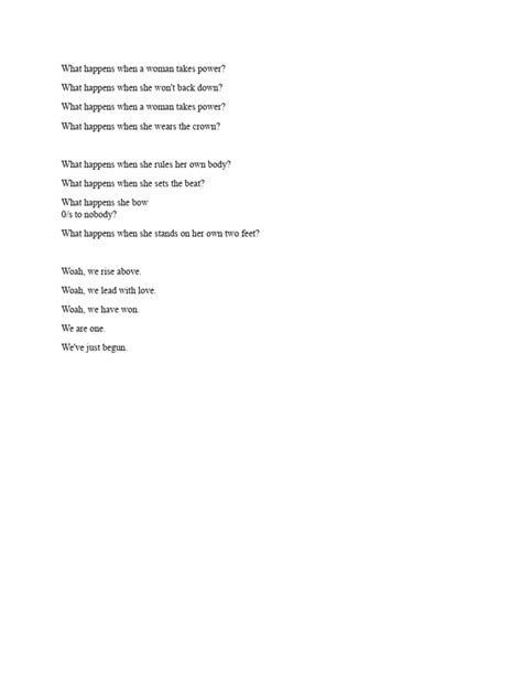 What Happens When A Woman Takes Power Pdf