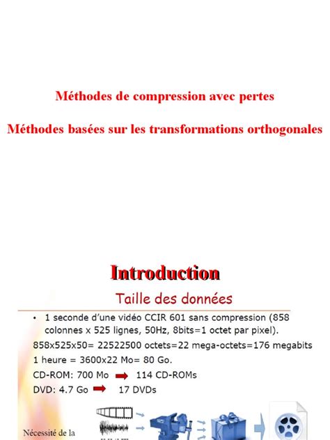 Chapitre 4méthodes De Compression Avec Pertes27avril2020 1 Pdf