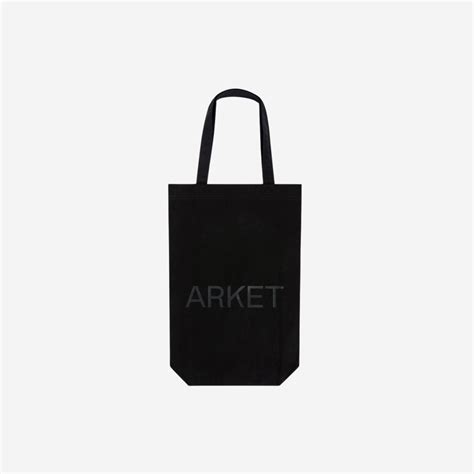 아르켓 캔버스 토트백 오프 블랙 Arket Kream