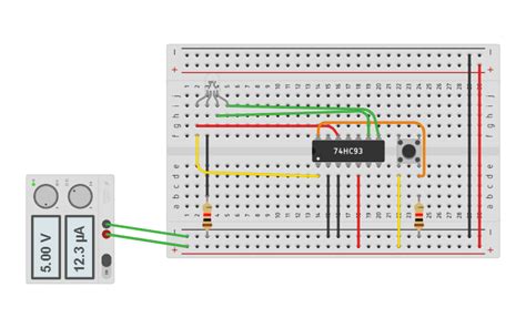 Circuit Design Blinking Led Tinkercad