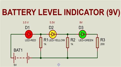 🔋 Battery Level Indicator Circuit 9v 🛠️ Diy Electronics Project