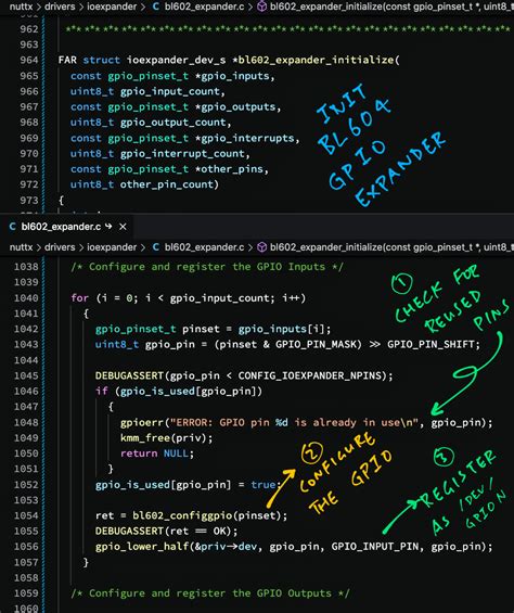 NuttX GPIO Expander For PineDio Stack BL