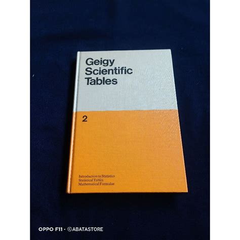 Jual Buku Geigy Scientific Tables 2 Shopee Indonesia