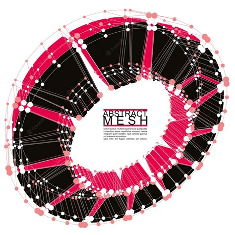 Premium Vector Abstract 3d Mesh Vector Background Clear Eps 8