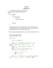 Module Practice Problem Set Docx MODULE PROBLEM SET What Will The Output Of The
