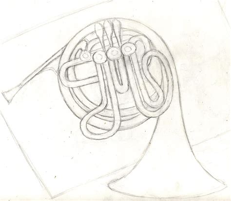 French Horn Sketch At Explore Collection Of French