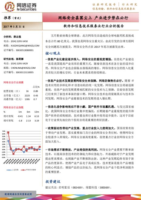 软件和信息技术服务业行业分析报告：网络安全甚嚣尘上 产业进步势在必行
