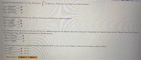 solved a find the approximations t10 m10 and s10 for