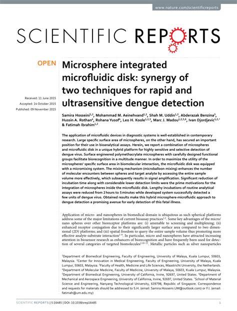 pdf microsphere integrated microfluidic disk synergy of two