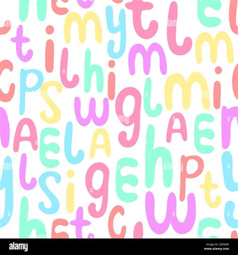 English Alphabet Seamless Pattern Stock Vector Image And Art Alamy