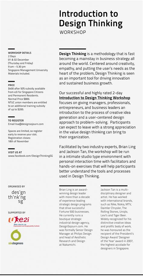 Our Introduction To Design Thinking Workshop Is Back Design Sojourn