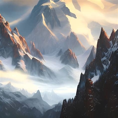 산 삽화 얼음 봉우리 Pixabay의 무료 이미지