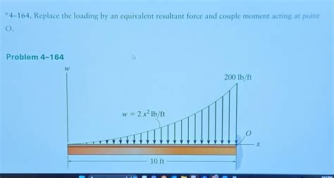 solved 4 164 replace the loading by an equivalent