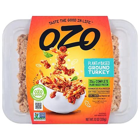 Ozo Plant Based Turkey Ground 12 Oz Acmemarkets