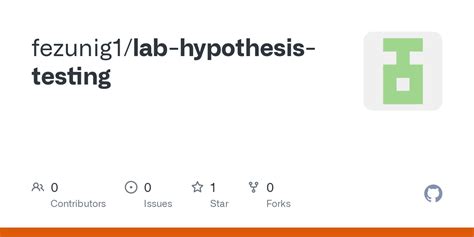 GitHub Fezunig1 Lab Hypothesis Testing