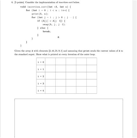 solved 6 [5 points consider the implementation of