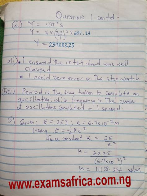 2025 Neco Physics Questions And Answers Exams Africa