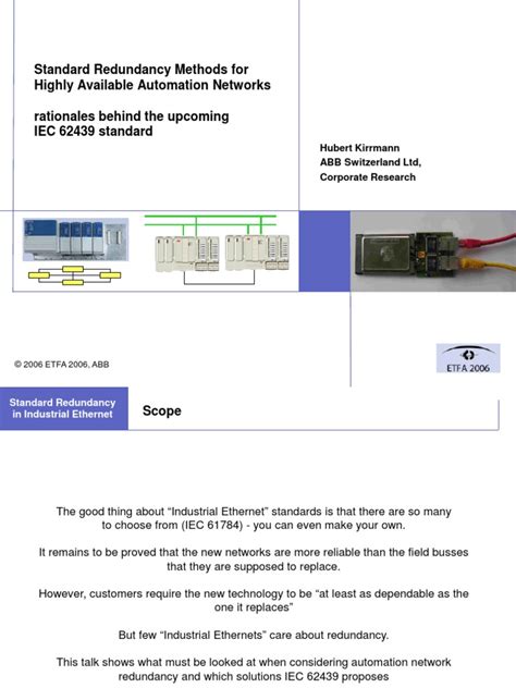 Standard Redundancy Methods Download Free Pdf Fault Tolerance Ethernet