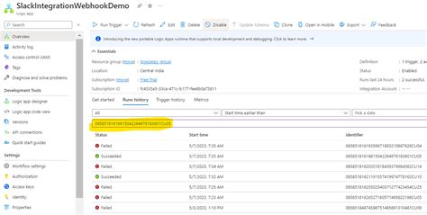 how to use logic app run history how to troubleshoot logic app