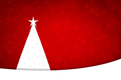 반짝이는 크리스마스 벡터 수평 빨간색 배경과 흰색 색 삼각형 나무 위에 밝은 활기찬 적갈색 배경 위에 흰색 눈이 있고 상단에별과 반짝이는 반짝이는 점 0명에 대한 스톡 벡터