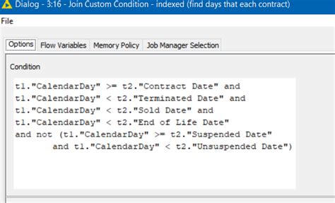 Date Scaffolding Join Dates With Less Than Greater Than Function