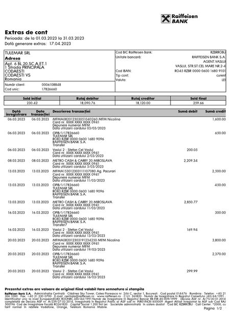 Account Statement Pdf