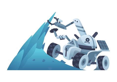 Premium Vector Mars Explorer Discovery Transport And Scientific Rover Space Research Station