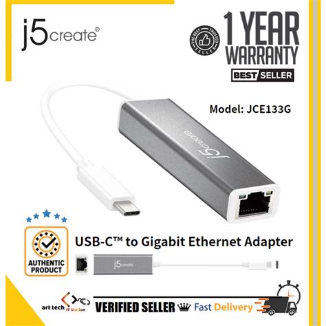 J Create USB C Type C To LAN Gigabit Ethernet Converter JCE G Shopee Philippines