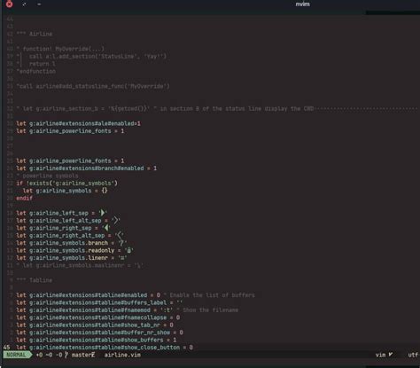 How Do I Add The Message Bar Under Airline R Vim