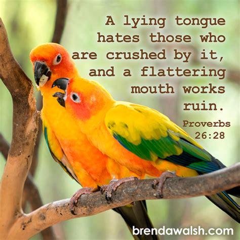 A Lying Tongue Brenda Walsh Scripture Images