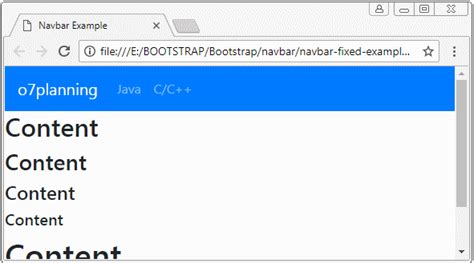Bootstrap NavBars Tutorial With Examples O Planning Org