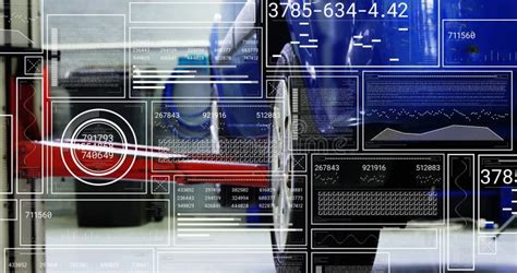 Overlaying Digital Data And Graphs Animation On Machinery In