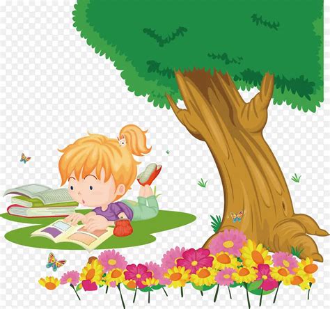 在草地上看书的女孩png图片素材下载图片编号9620601 Png素材网