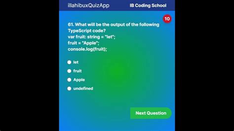 Daily Typescript Mcqs 61 Typescript Governorsindhinitiative Youtube