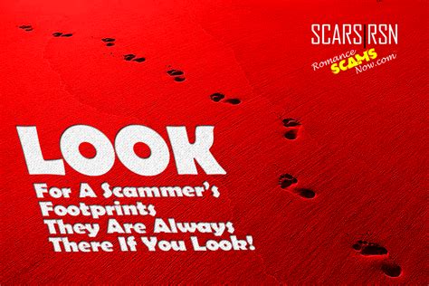 SCARS Anti Scam Poster Look For The Scammers Footprints To Stay Safe