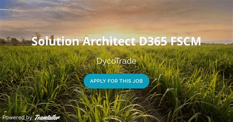 Solution Architect D365 Fscm Dycotrade