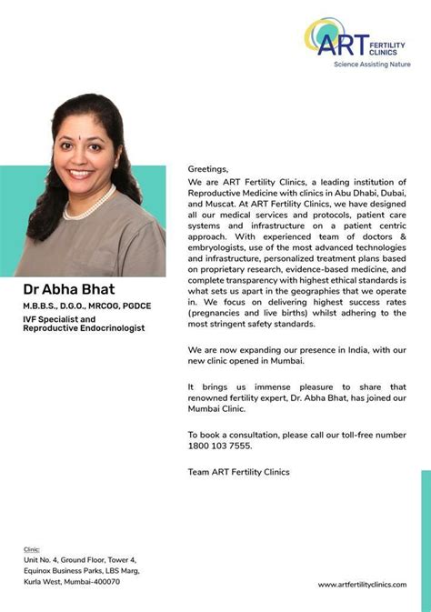 Dr Abha Bhat On Linkedin Fertility Fertilityjourney Fertilitytreatment Fertilityawareness