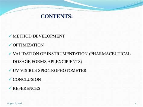 analytical method development validation by uv spectroscopy